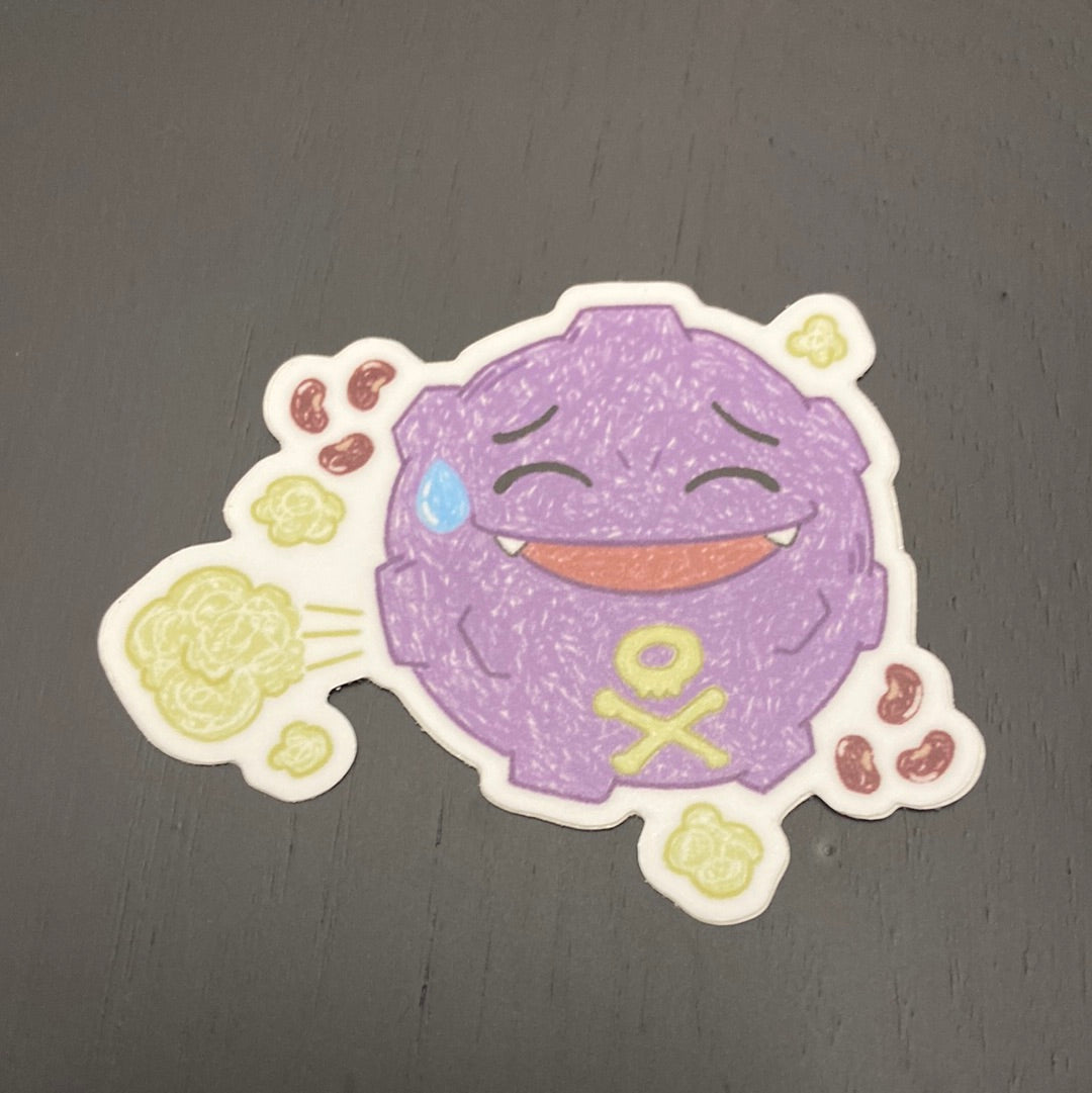 Koffing Beans Vinyl Sticker — San José Made