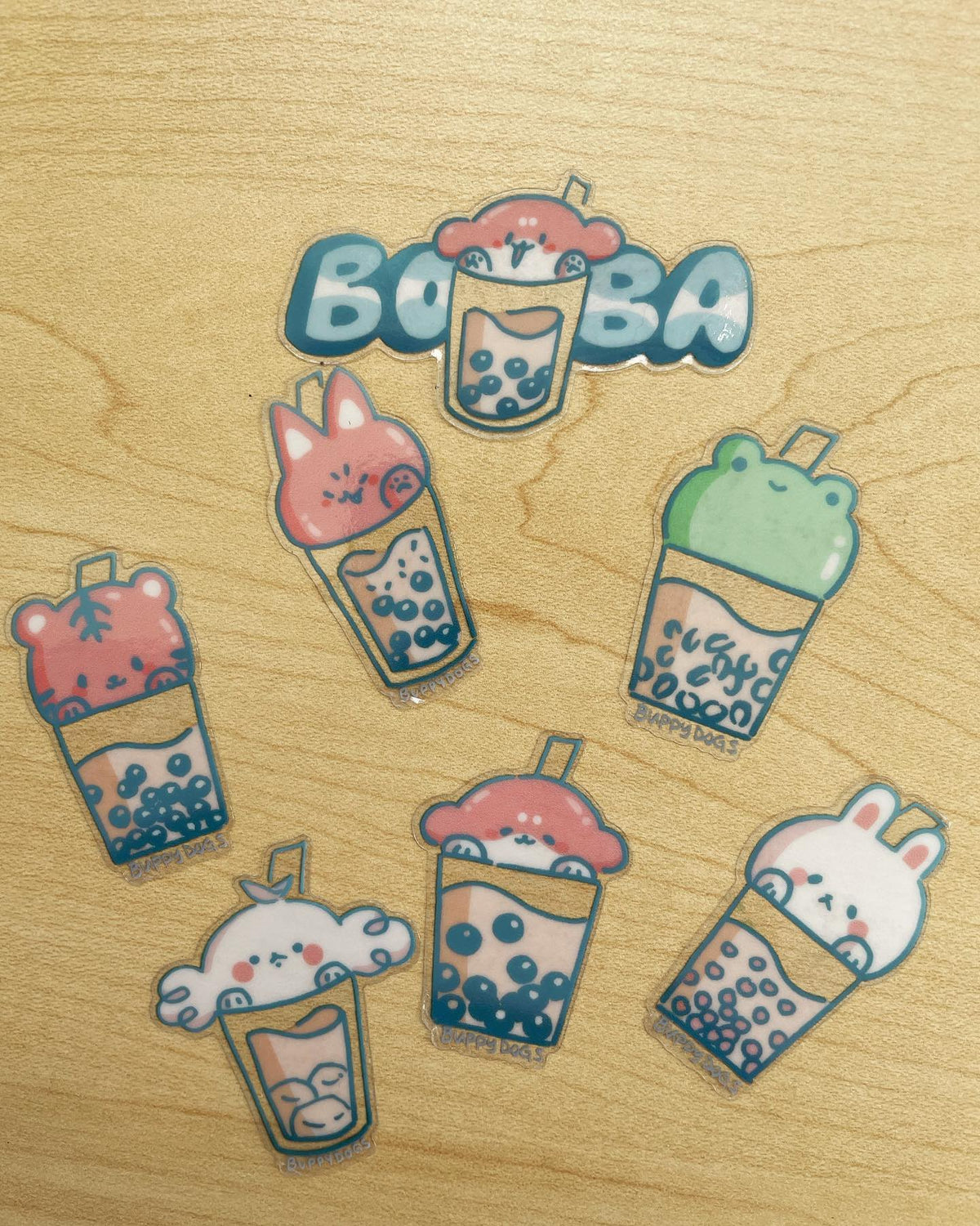 Boba Stickers — San José Made