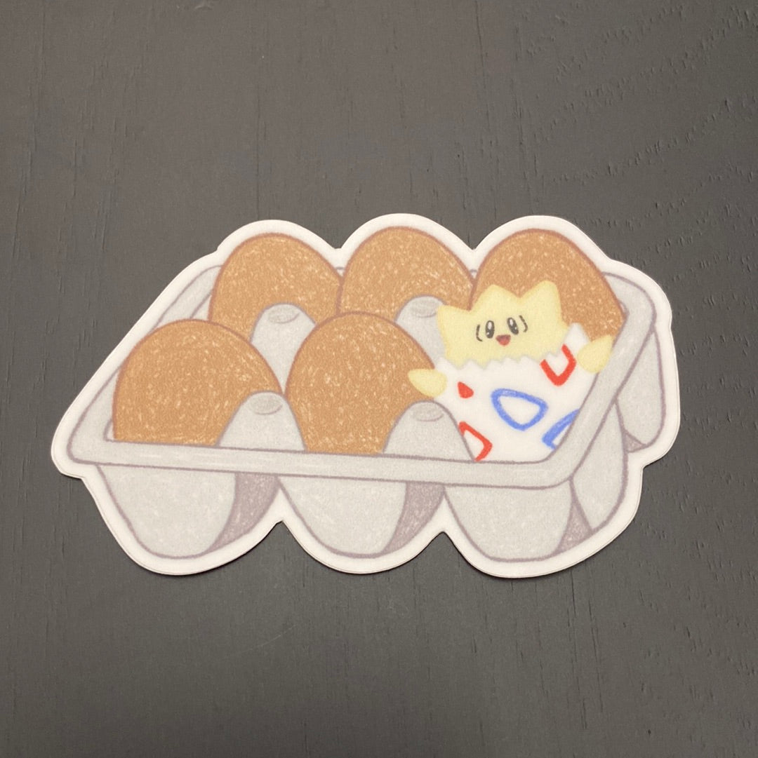 Togepi Egg Vinyl Sticker — San José Made