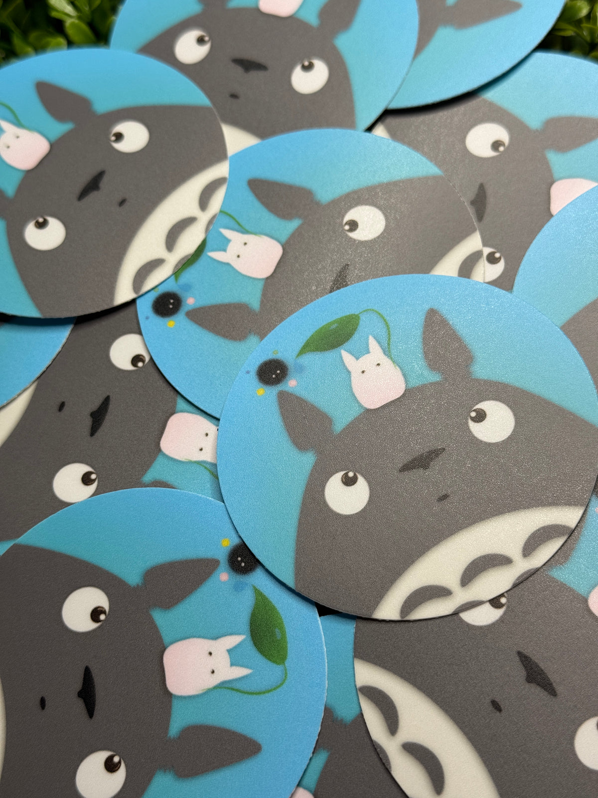 3" Totoro Friends (2025) Matte Circle Stickers — San José Made