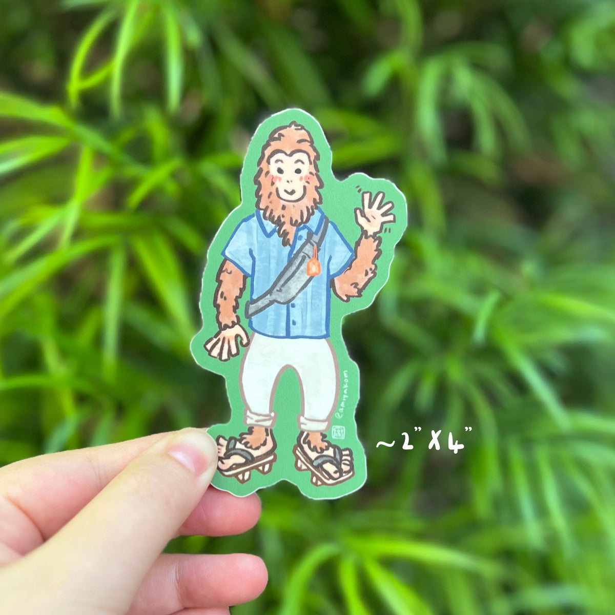 Sasquatch in Japan Sticker — San José Made