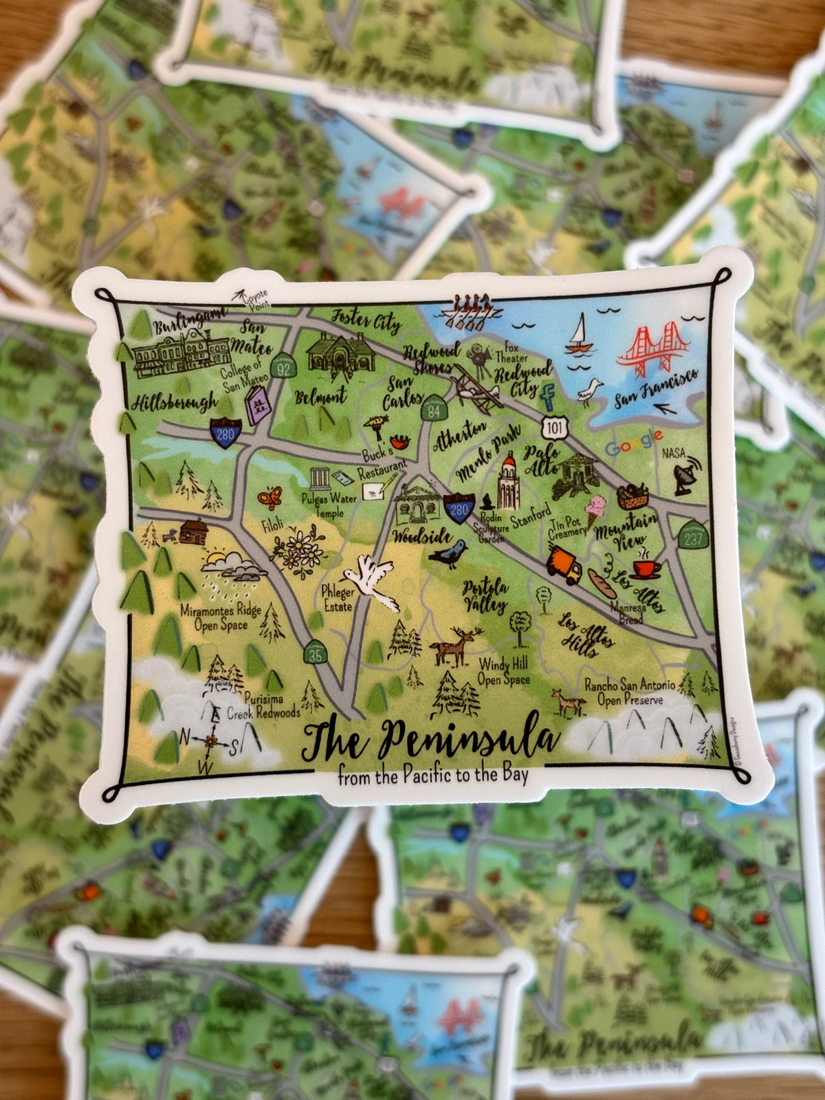 Peninsula Sticker — San José Made