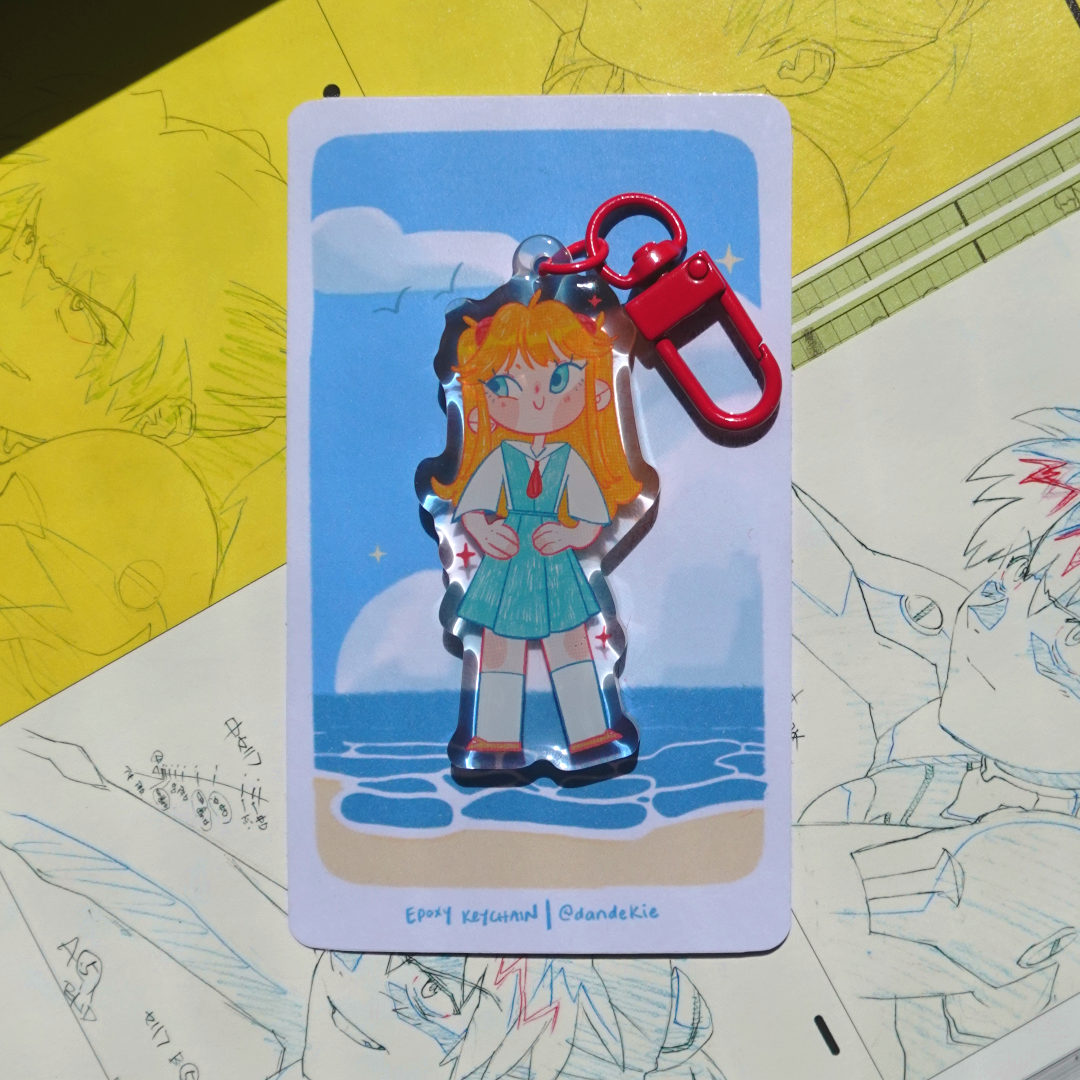 Asuka Langley Keychain — San José Made