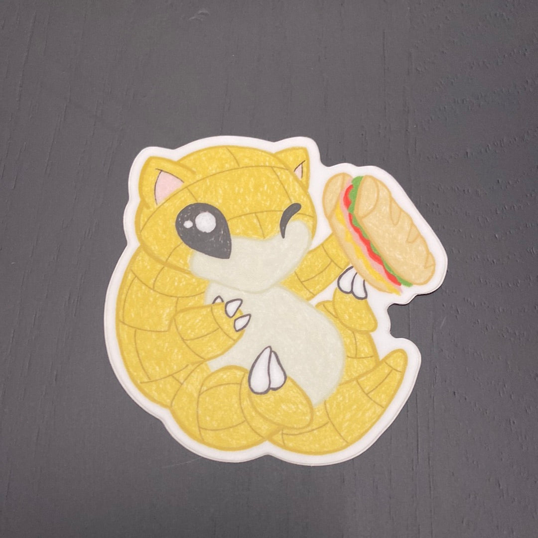 Sandshrew Sandwich Vinyl Sticker — San José Made