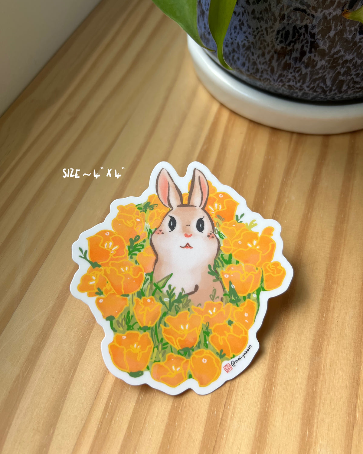 California Usagi Sticker — San José Made