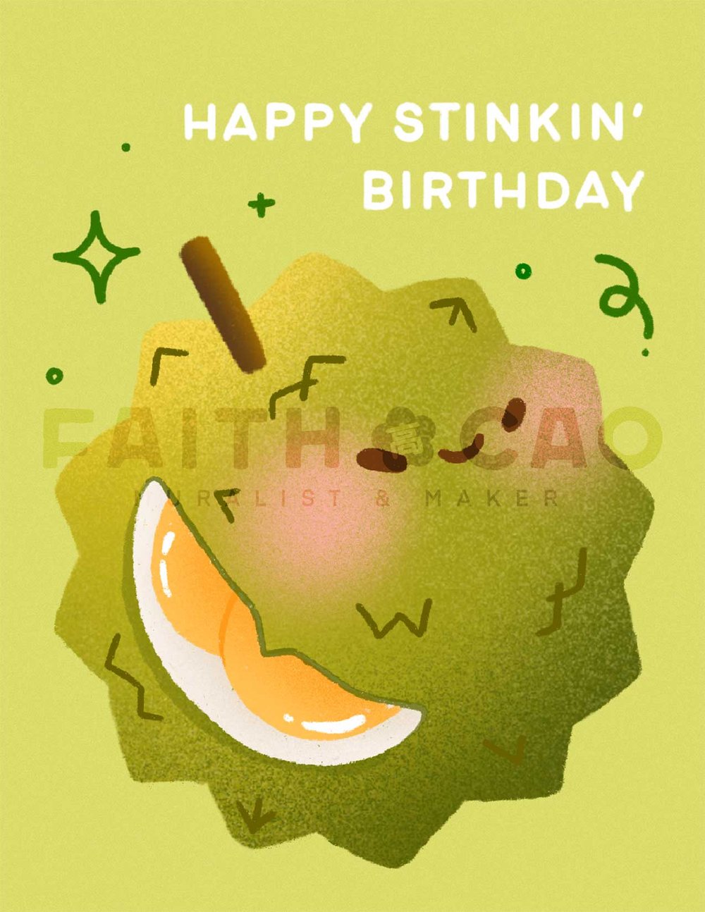 DURIAN BIRTHDAY CARD — San José Made