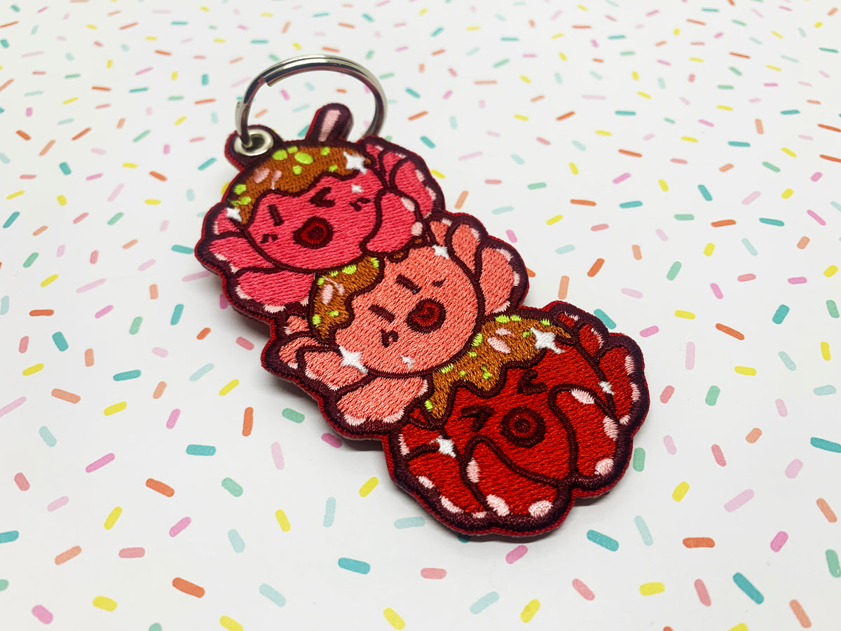 Embroidered Keychain - Takoyaki — San José Made