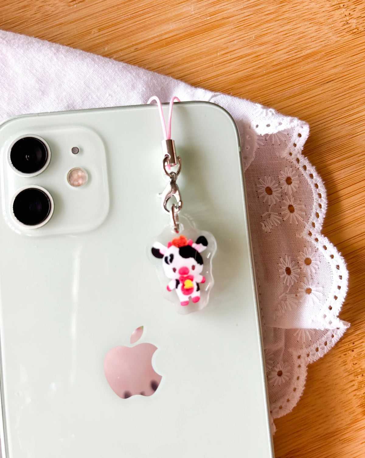Jolene the Cow Devil Plushie Phone Charm — San José Made