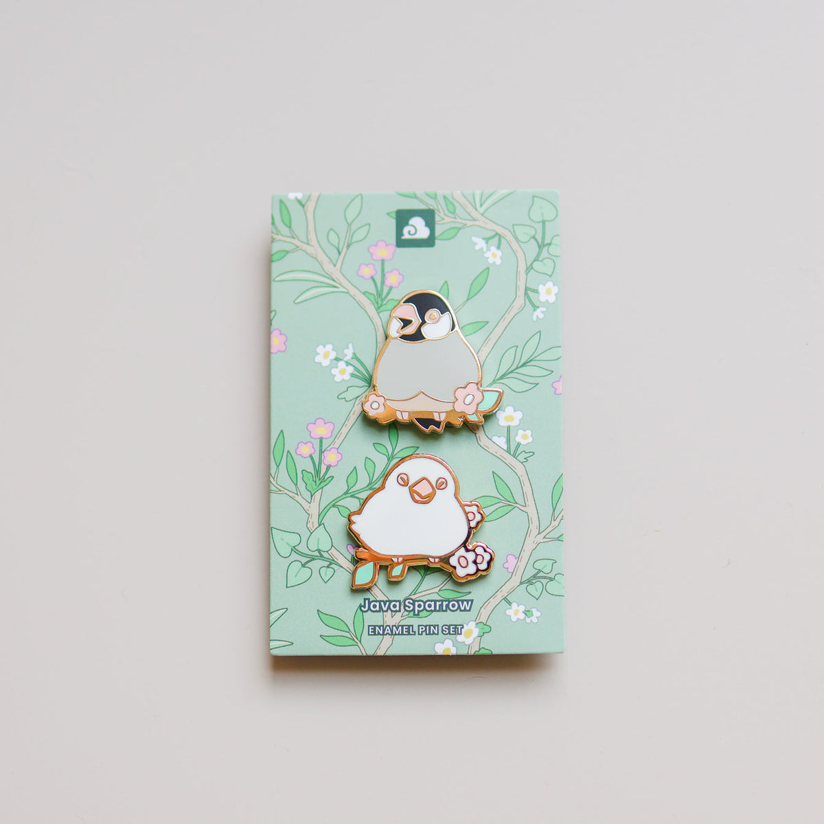 Enamel Pin - Java Sparrow Pin Set — San José Made