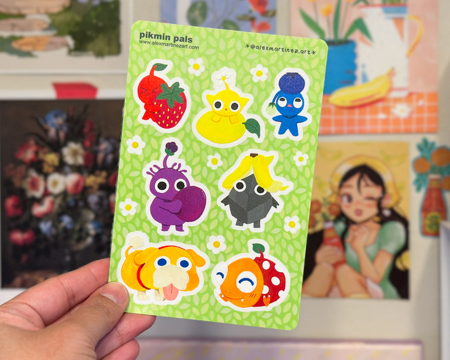 Pikmin Pals Sticker Sheet — San José Made