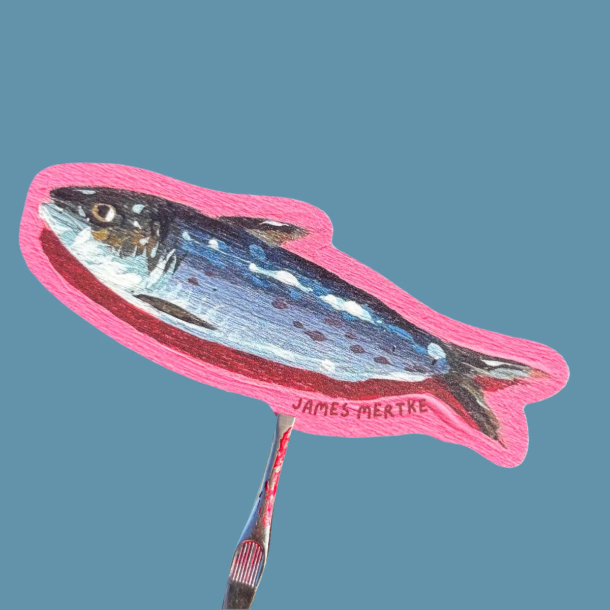 Pink Sardine Sticker — San José Made