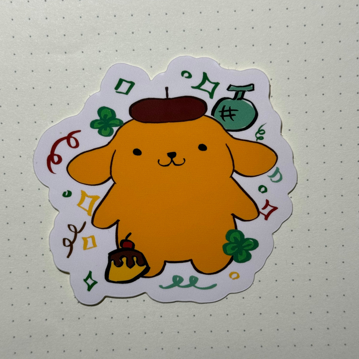 Pom Pom Purin sticker — San José Made