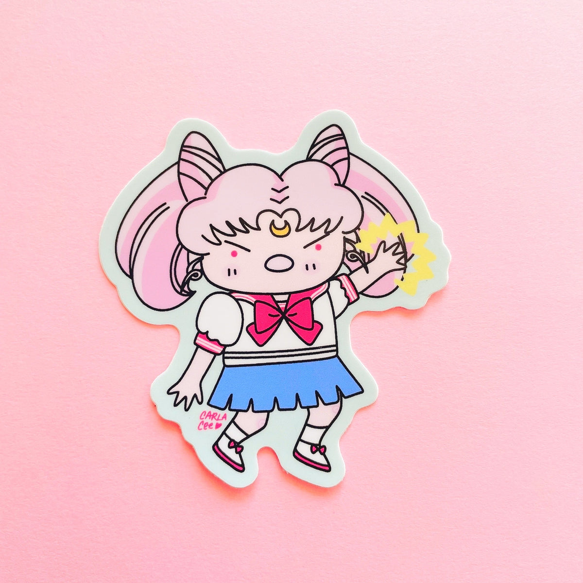 Sailor Mini Moon Chibiusa Transform Sticker — San José Made