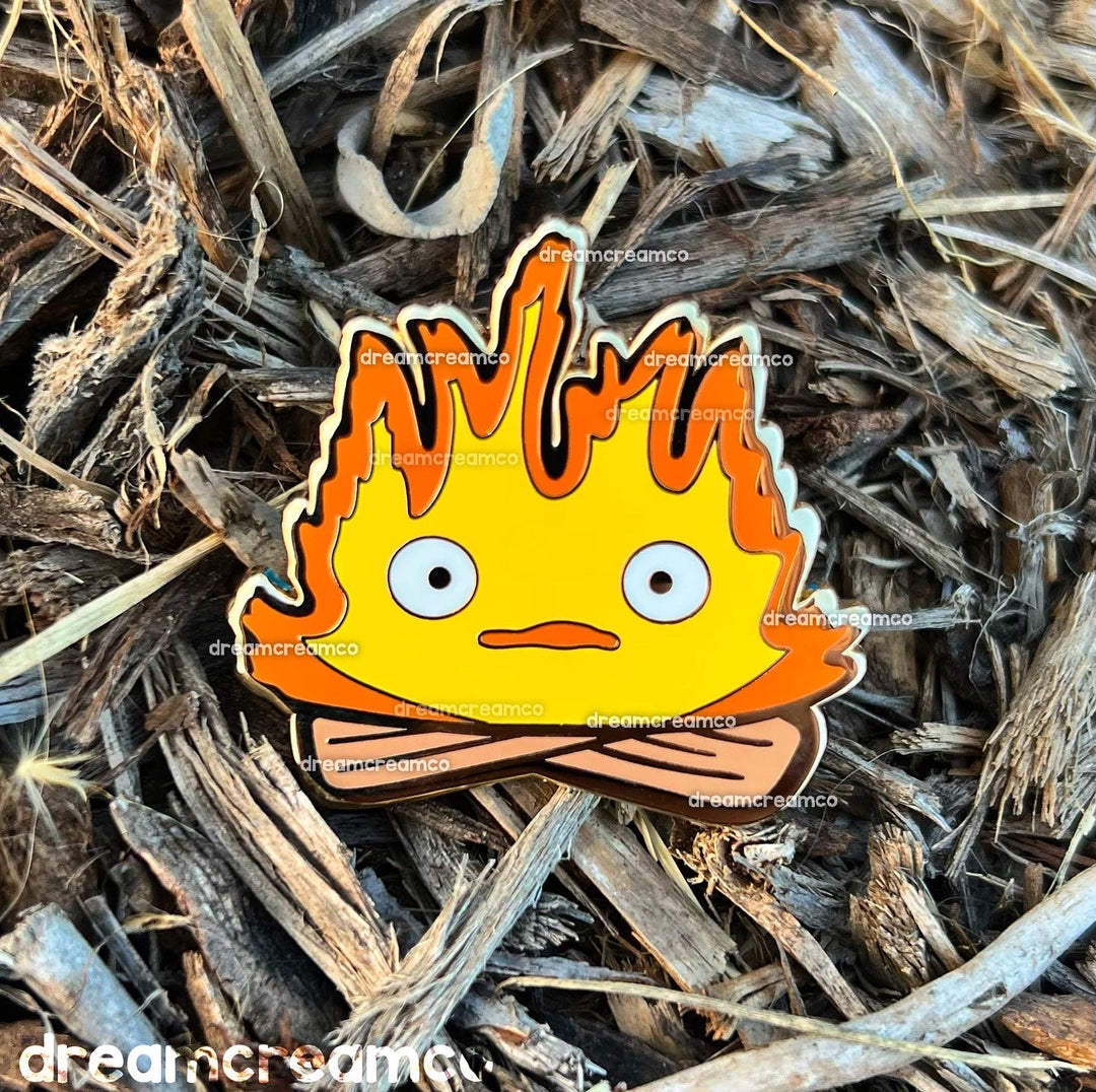 Calcifer Enamel Pin — San José Made