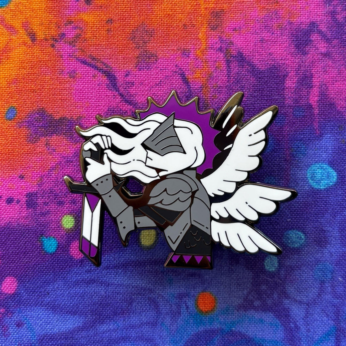 Aegosexual Angel Pin - Alternate Design — San José Made