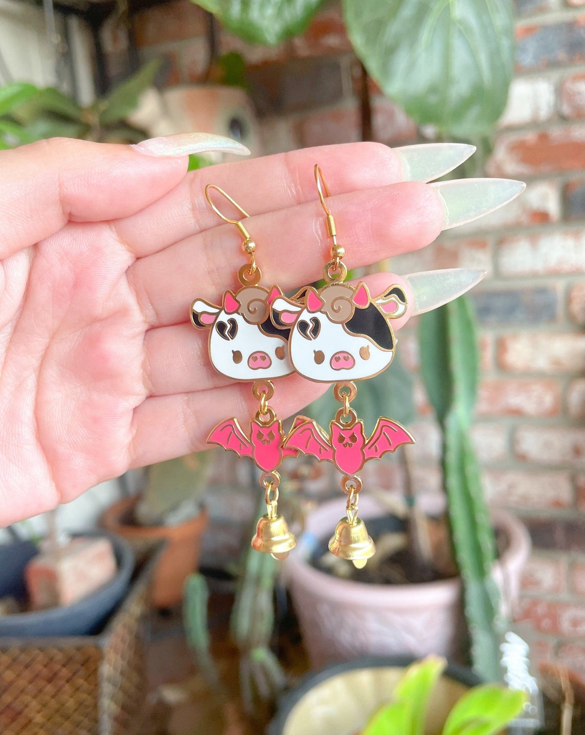 Devil Jolene the Cow Earrings — San José Made