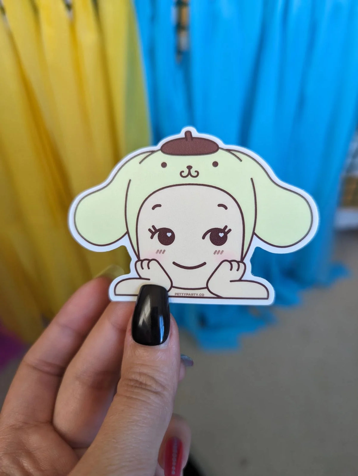 Pompompurin Baby Mini Peeker Sticker — San José Made