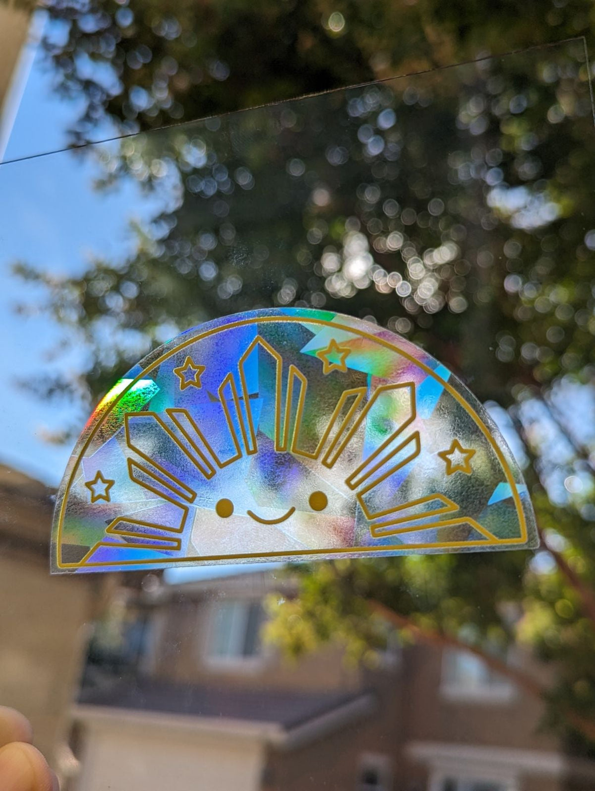 Filipino Sun Suncatcher Vinyl Decal Sticker — San José Made