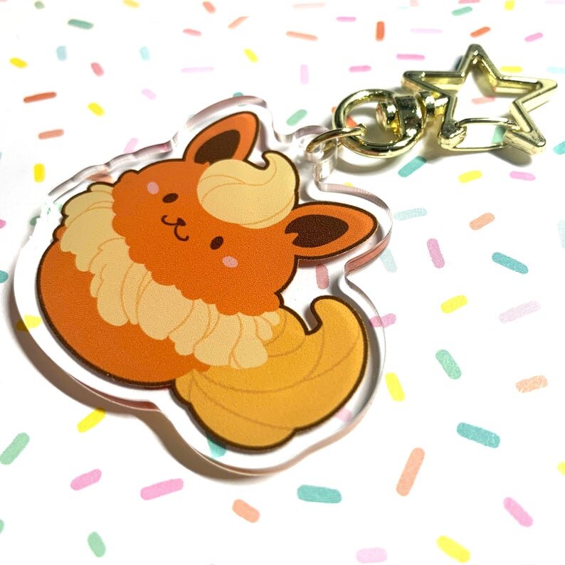 Flareon Keychain — San José Made