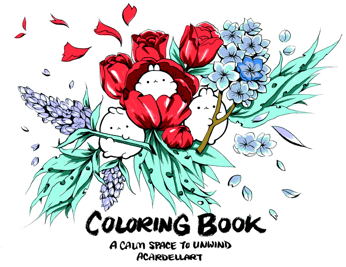 red coloring book