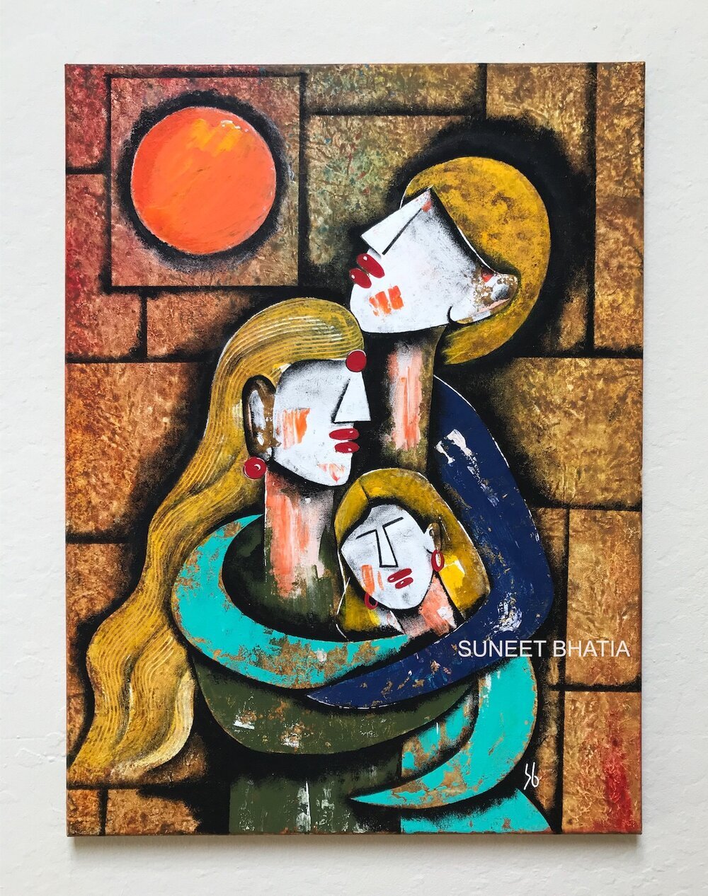 Abstract Paintings Of Family
