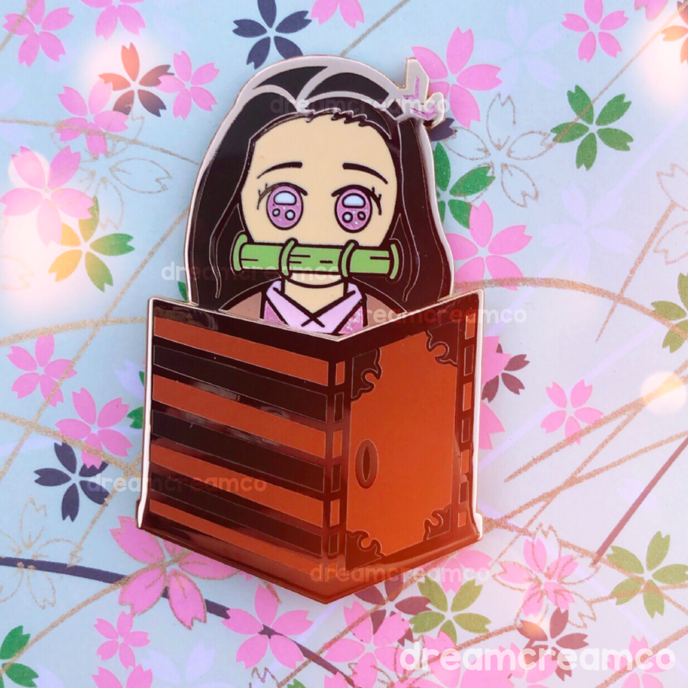 Nezuko Sliding Enamel Pin — San José Made