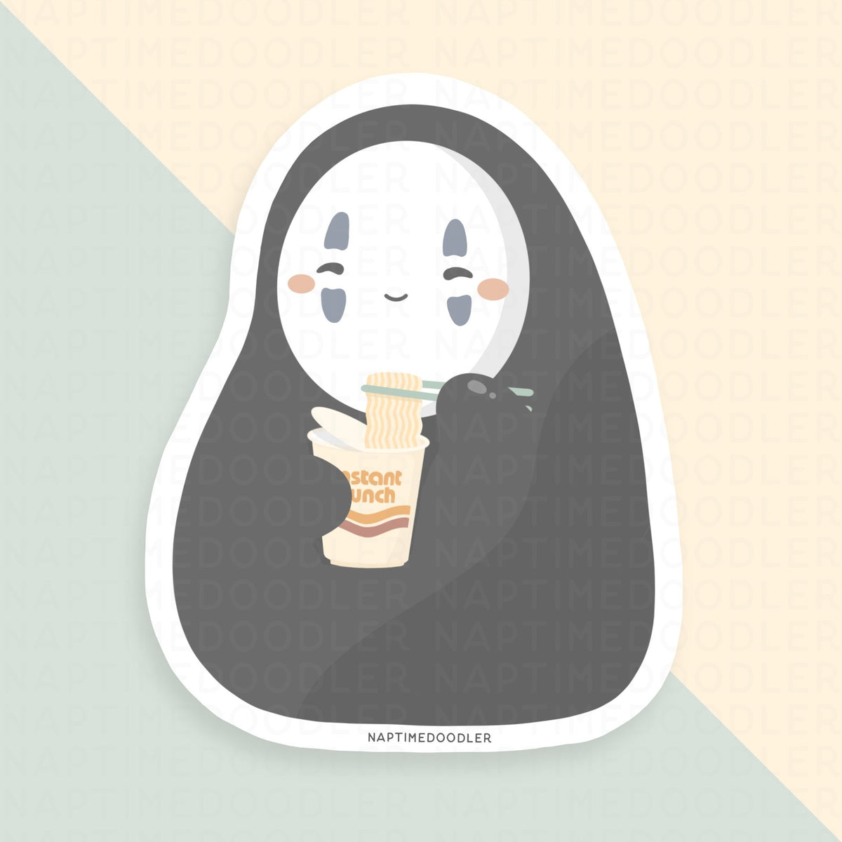 No Face, Nom Face Sticker — San José Made