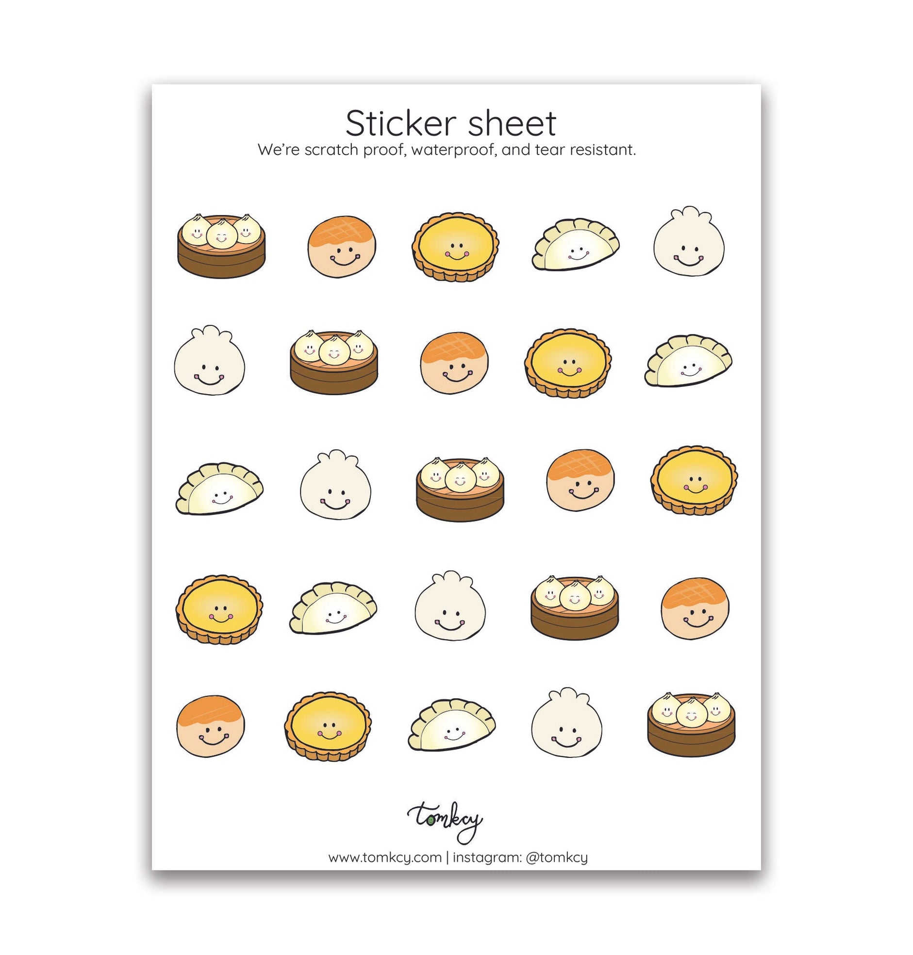Dim Sum Sticker Sheet — San José Made