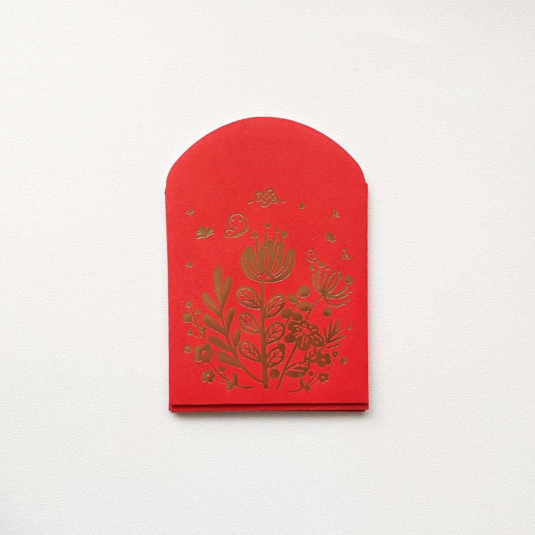 Small Red Envelopes Flowers LNY Envelopes — San José Made