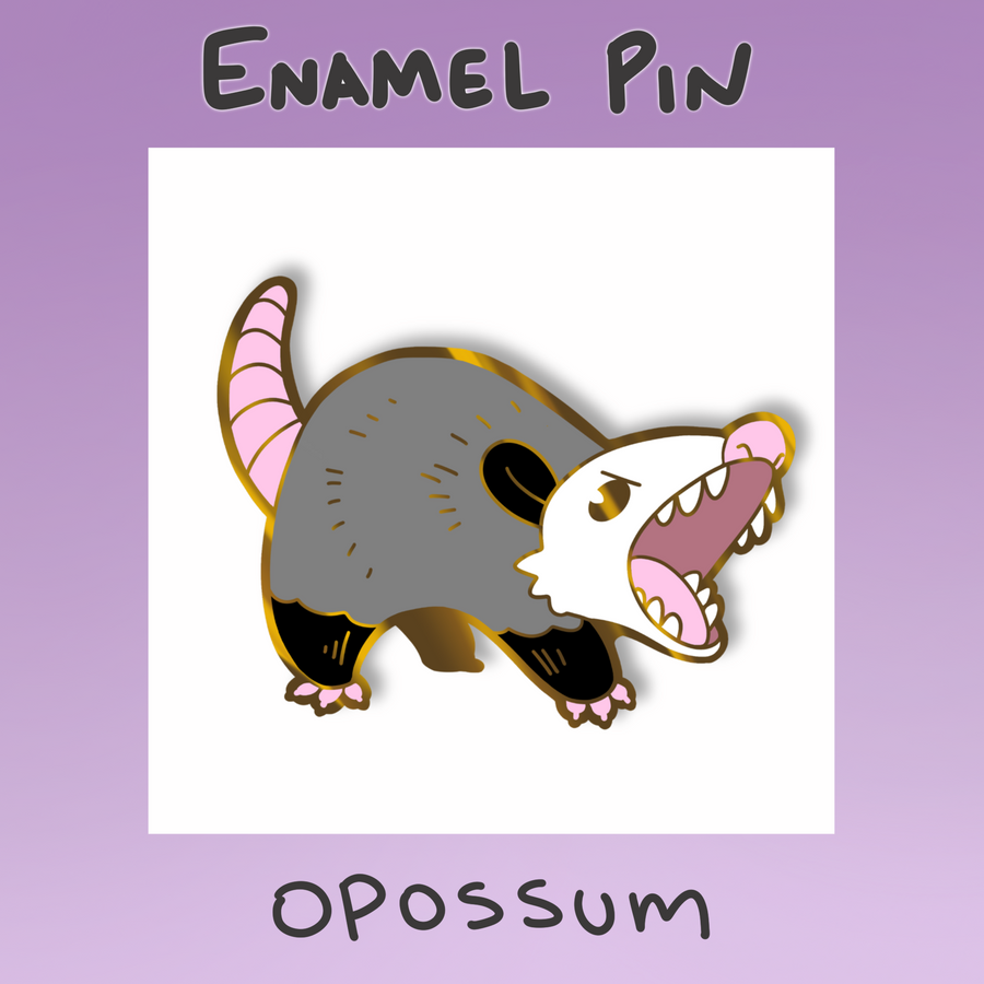 Angry Opossum Pin — San José Made