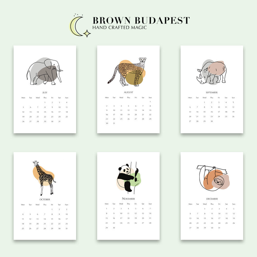 2021 Desk Calendar - Animals — San José Made