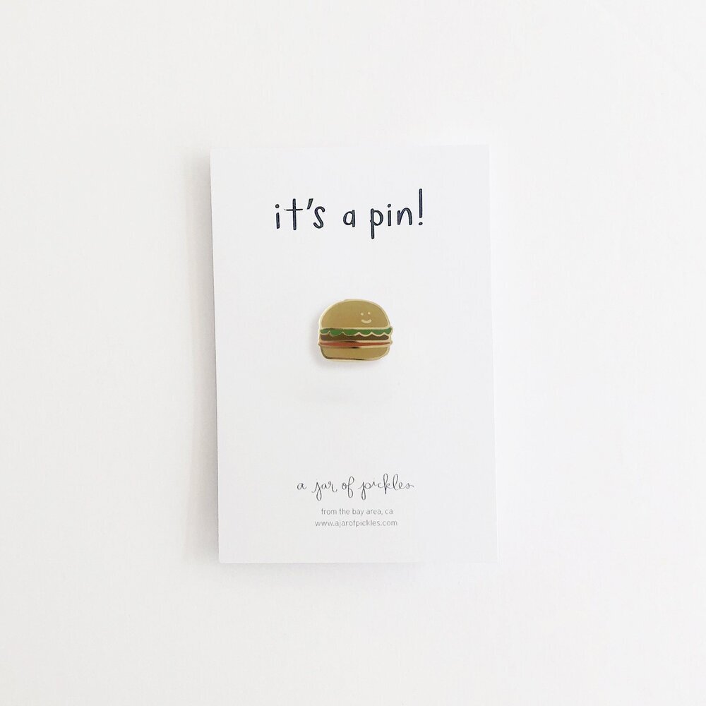 Hamburger Pin — San José Made