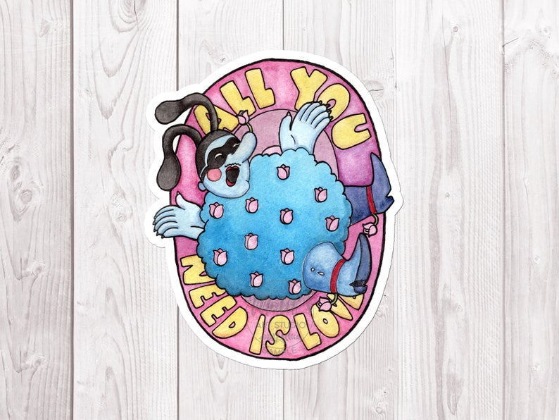 Yellow Submarine "Blue Meanie" Sticker — San José Made