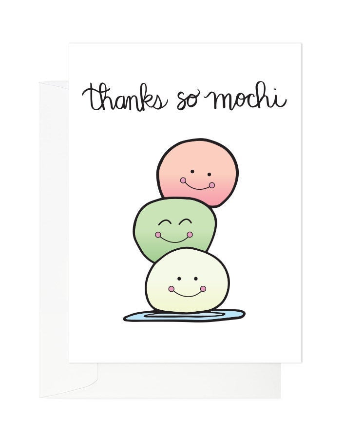 Thanks so Mochi Greeting Card — San José Made
