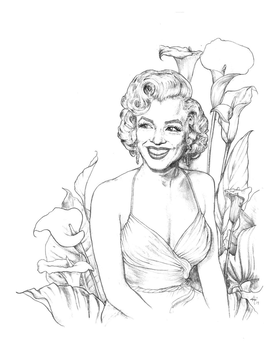 free marilyn monroe coloring pages