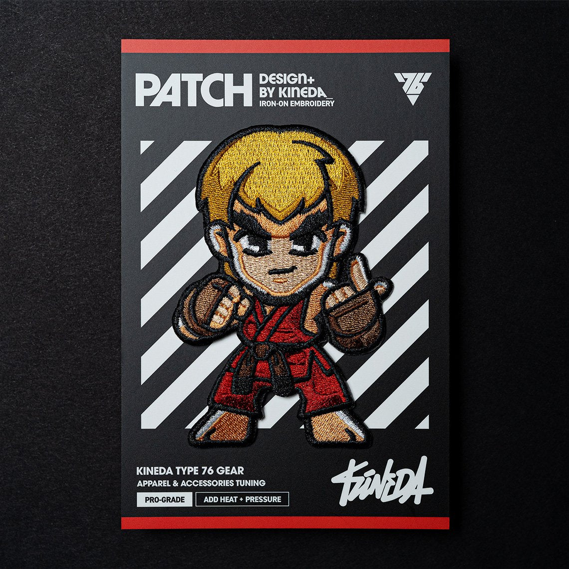 Street Fighter Ken - Patch (Embroidered Iron-On) — San José Made